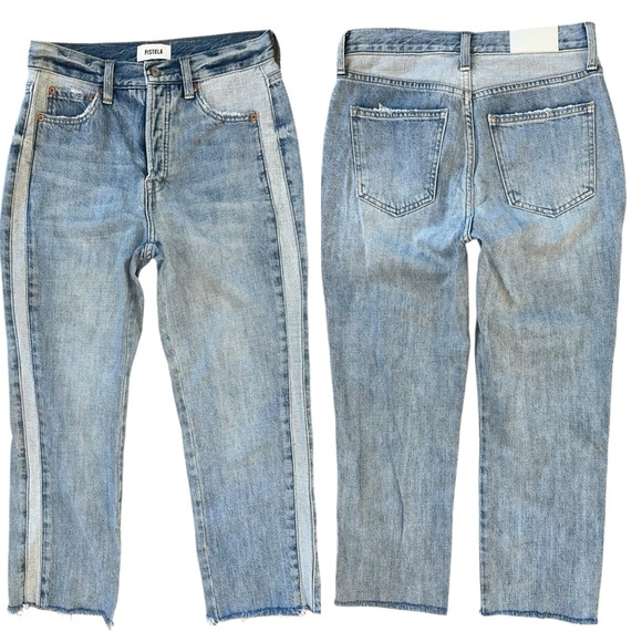 pistola | Jeans | Pistola Charlie Button Fly High Rise Crop Straight ...